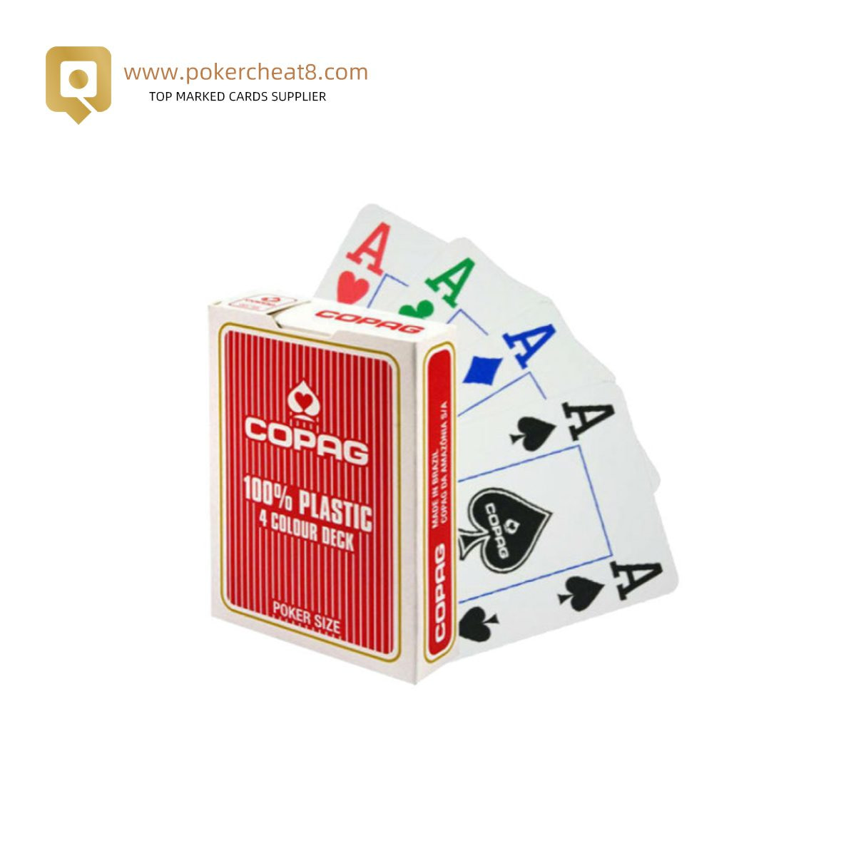 Copag 4 color playing cards | poker Plastic Juiced Cheating - Poker ...