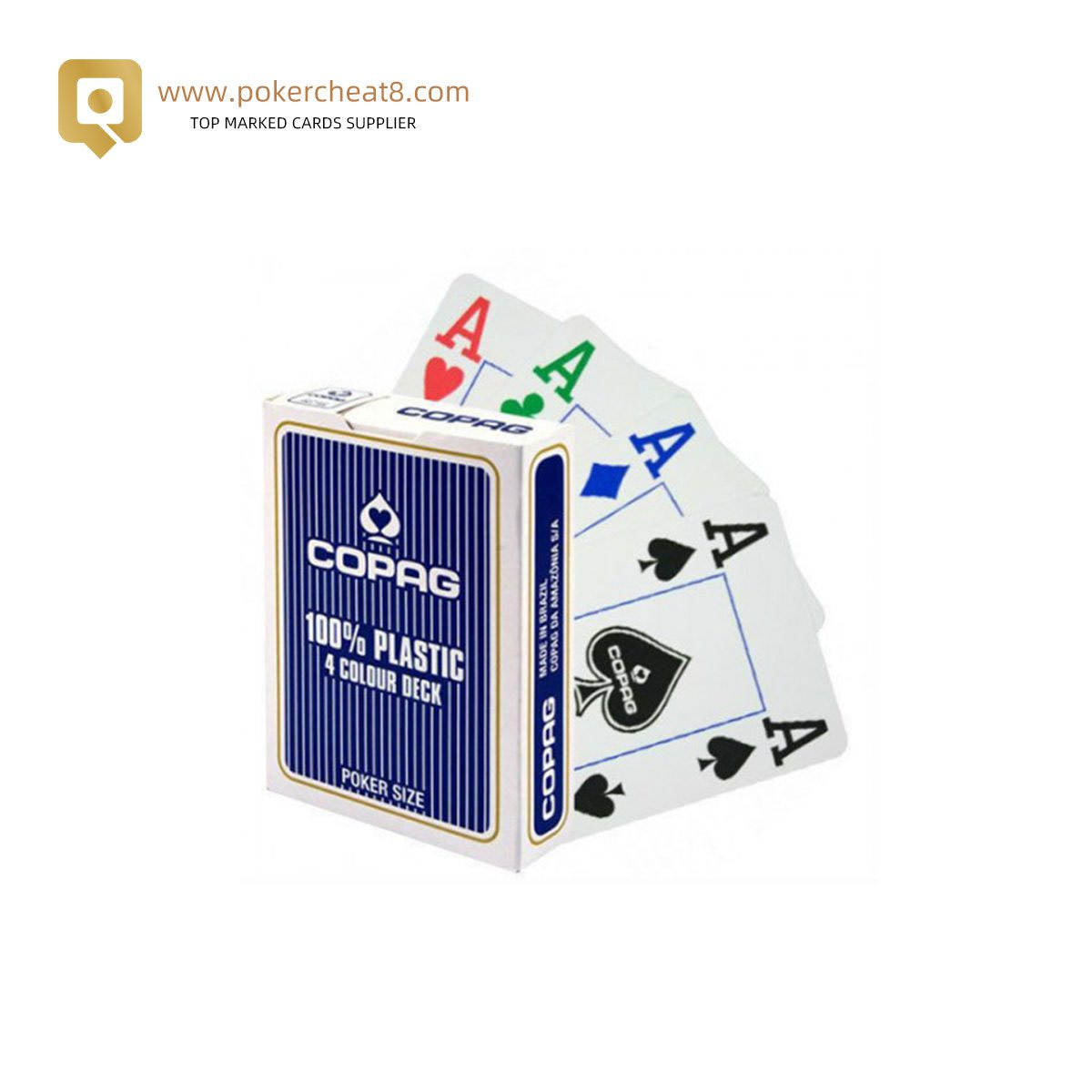Copag 4 color playing cards | poker Plastic Juiced Cheating - Poker ...