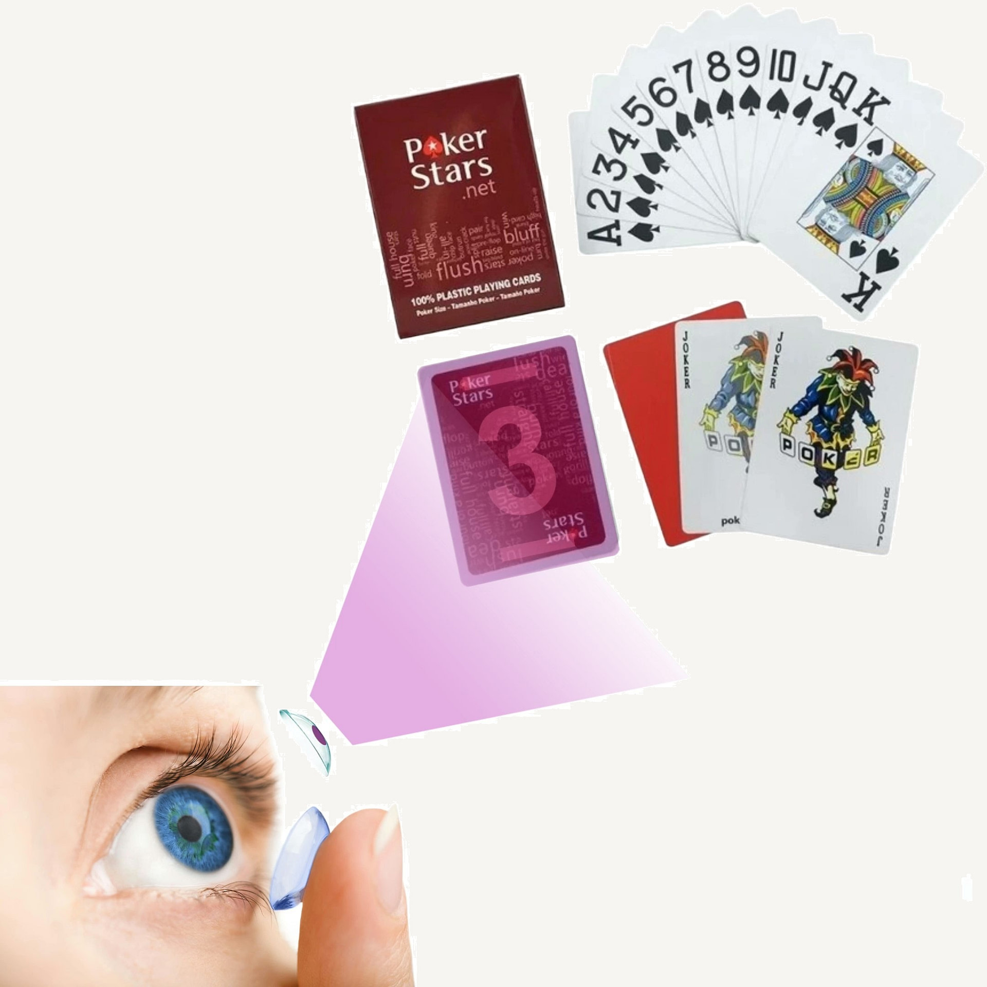 Buy PokerStars Cheating Cards for Marked Poker Cards Glasses